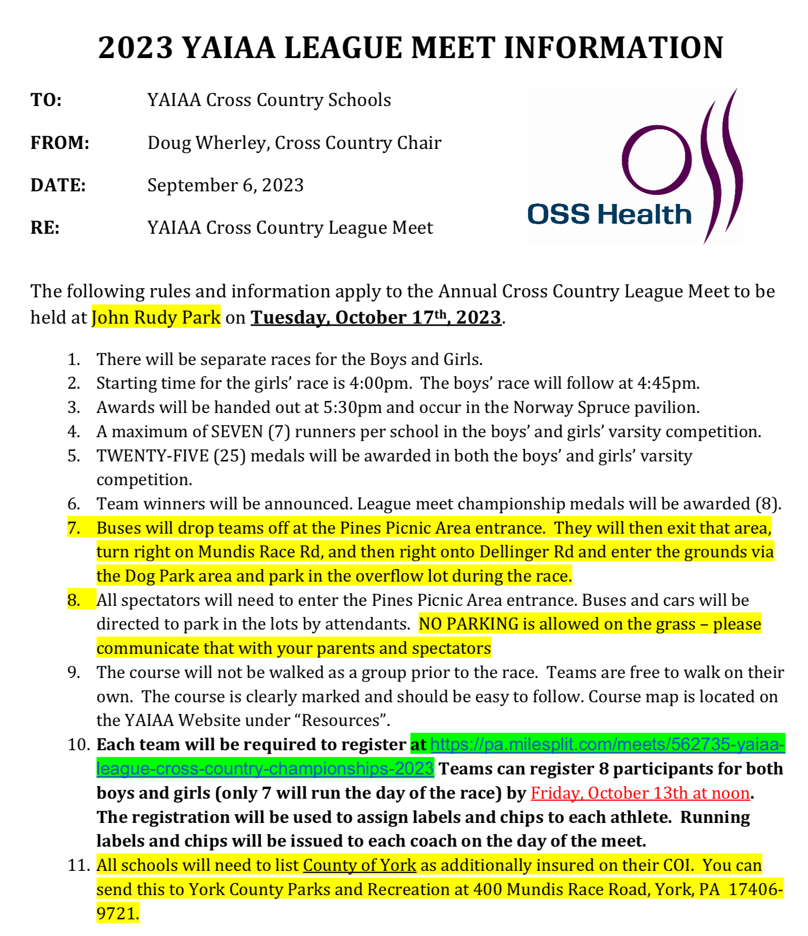 Boys Preview – 2023 YAIAA XC Championships – CentralPARunner